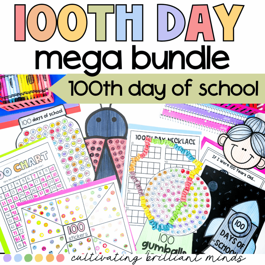 5 Activities to Celebrate the 100th Day of School! - Cultivating ...