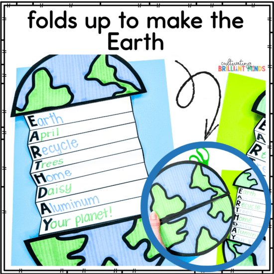 Earth Day Acrostic Poem Craft | Earth Day Craft | Earth Day Activities ...