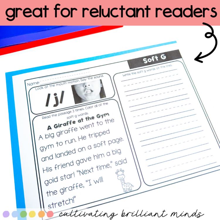 Soft G Decodable Reading Passages w/ Comprehension Questions SoR ...