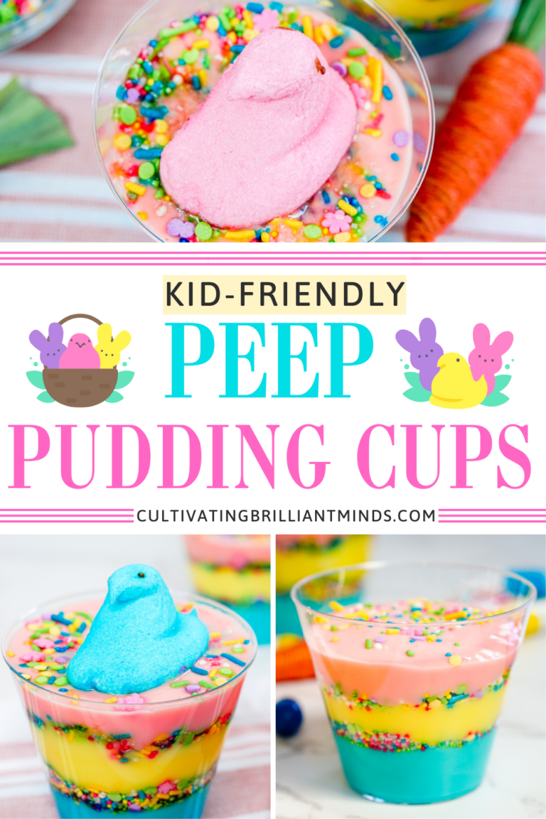 Rainbow Peeps Pudding Cups: A Colorful Easter Treat Kids Can Make ...