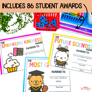 Editable End of the Year Student Awards | Award Certificates ...