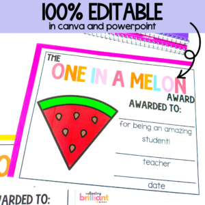 Editable End of the Year Student Awards | Award Certificates ...