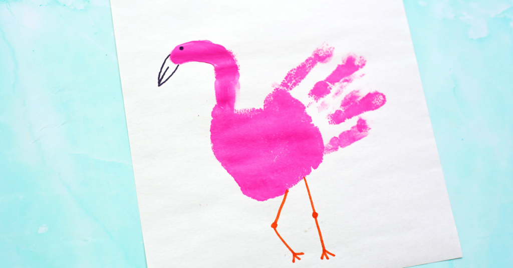 Flamingo Handprint Craft for Kids: A Fun Summer Art Project ...