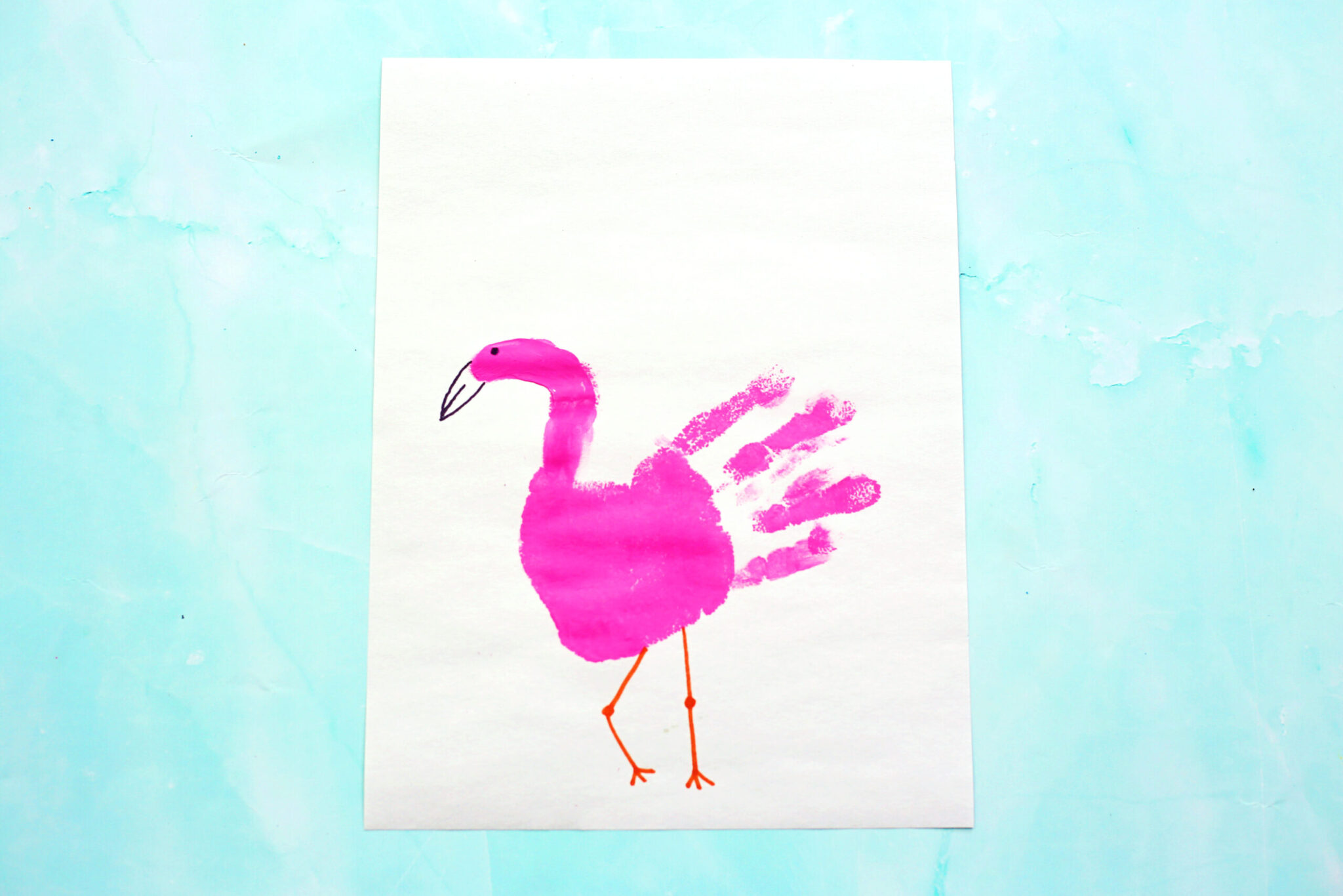 Flamingo Handprint Craft for Kids: A Fun Summer Art Project ...