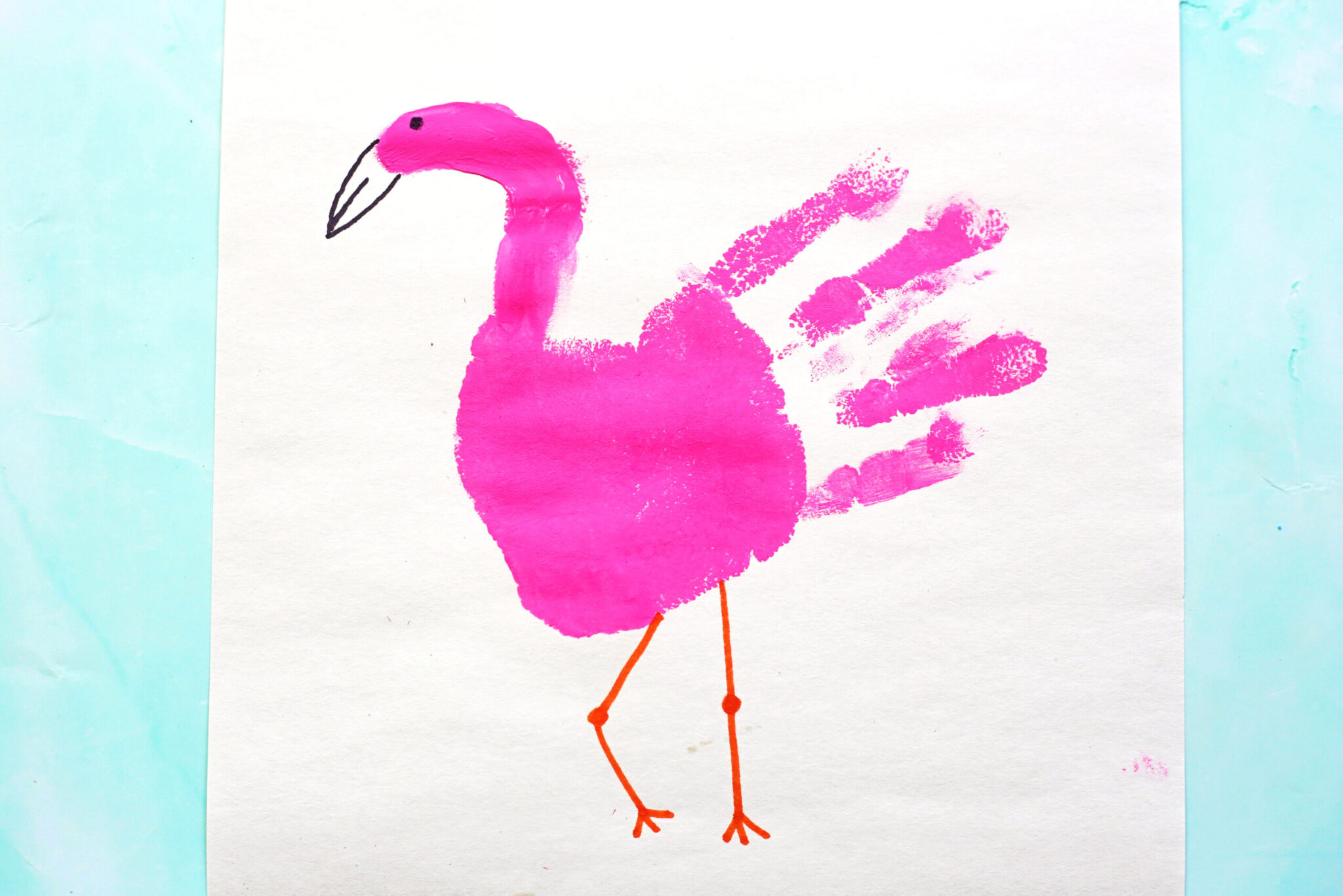 Flamingo Handprint Craft for Kids: A Fun Summer Art Project ...
