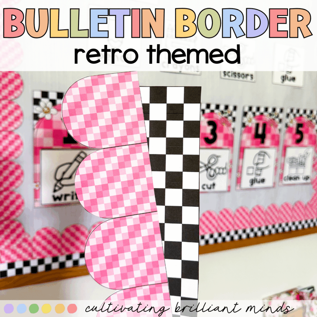 Retro Bulletin Board Borders | Classroom Decor | Back to School ...