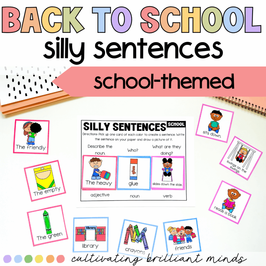 Back to School Silly Sentences | August | Sentence Writing | Writing ...