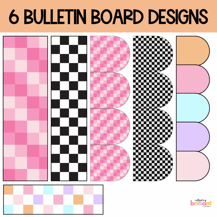 Retro Bulletin Board Borders | Classroom Decor | Back to School ...