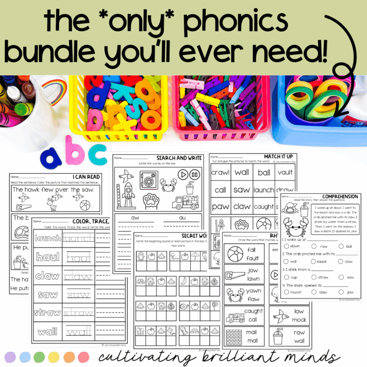 Phonics Centers & Worksheets Phonics Activities Literacy Centers 1st ...