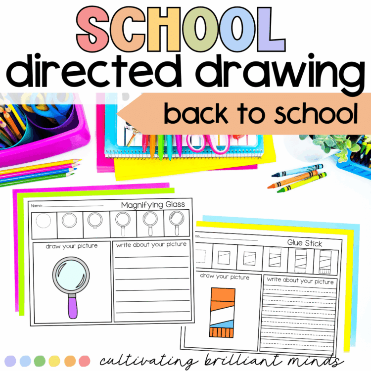 Back to School Directed Drawing & Writing | Directed Drawing Activities ...