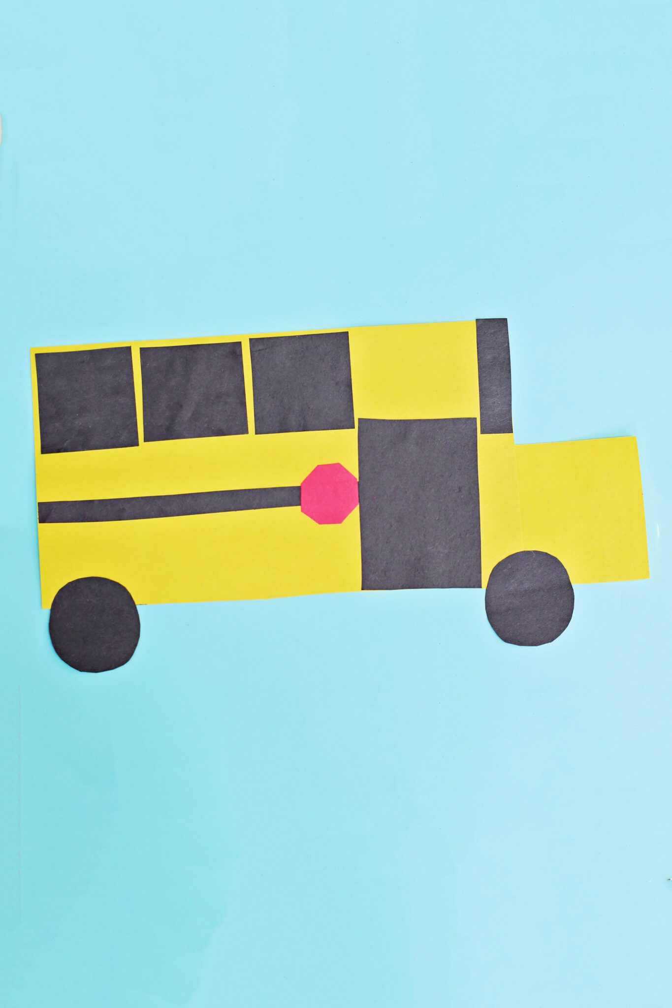 Back To School Basic Shapes School Bus Craft - Cultivating Brilliant Minds