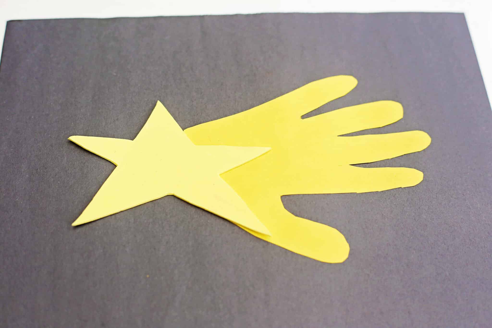Glow-in-the-Dark Shooting Star Handprint Craft - Cultivating Brilliant ...