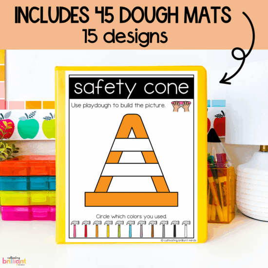 Construction PlayDough Mats Fine Motor Skills Dough Activities Centers ...