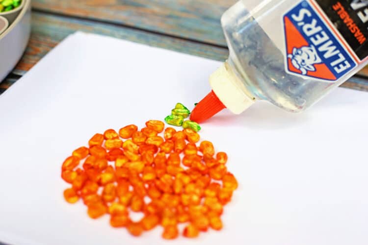 Corn Mosaic Art for Kids: Fall Fine Motor Craft - Cultivating Brilliant ...
