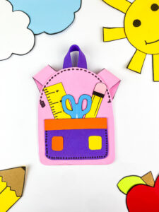 Back-to-School Fun: Paper Backpack Craft for Kids - Cultivating ...