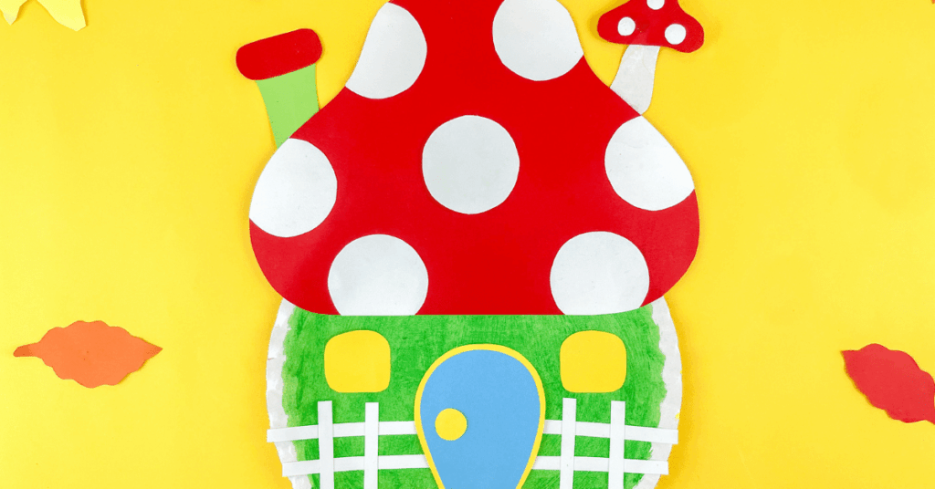 Mushroom Fairy House: A Whimsical Paper Plate Craft for Kids ...