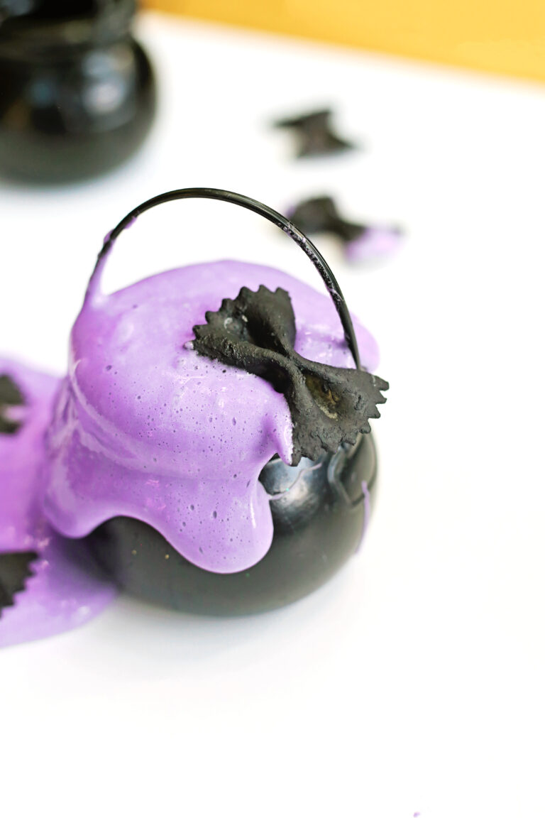 Bowtie Pasta Bat Slime: A Fluffy Halloween Slime Recipe - Cultivating ...