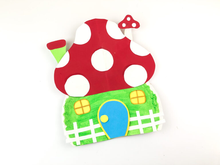 Mushroom Fairy House: A Whimsical Paper Plate Craft for Kids ...