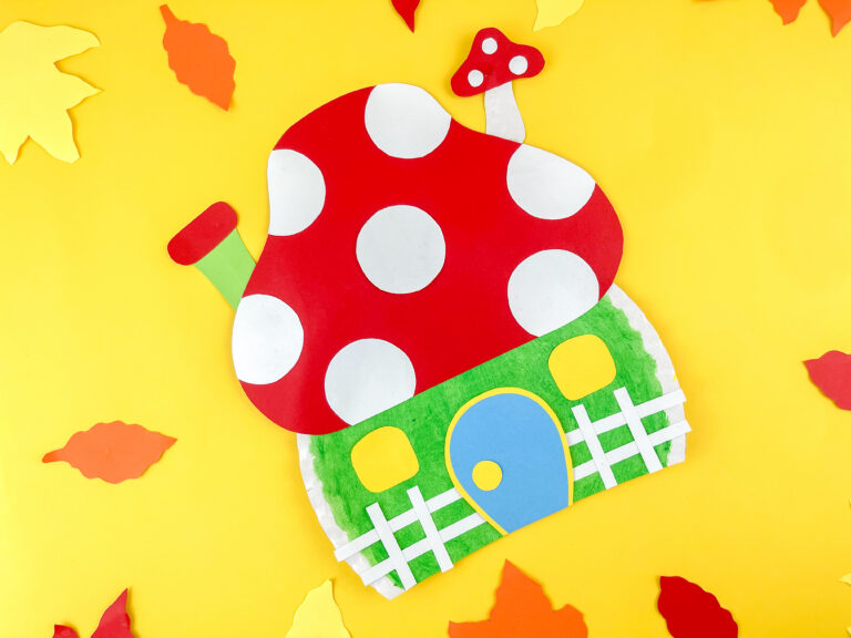 Mushroom Fairy House: A Whimsical Paper Plate Craft for Kids ...