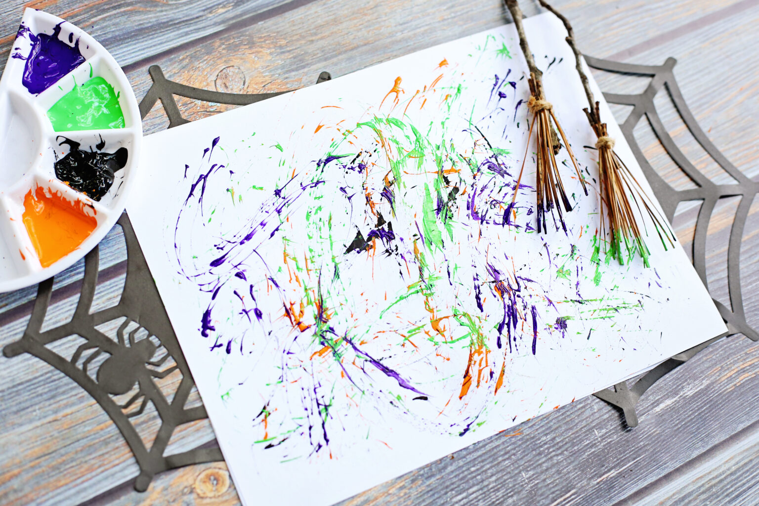 Witch’s Broomstick Paintbrush: A Spooky Sensory Art Activity and ...