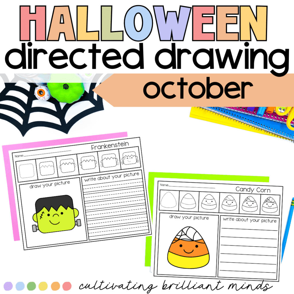 Halloween Directed Drawing & Writing | Directed Drawing Activities ...