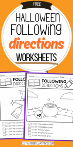 Halloween Following Directions Worksheets: How To Practice Following ...