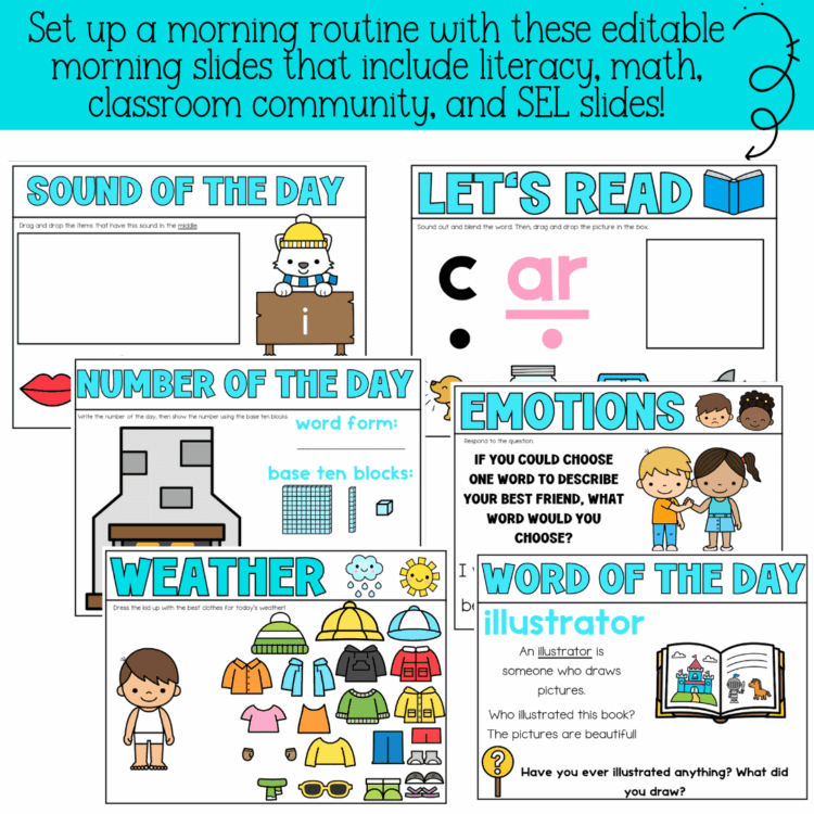 January Morning Meeting Slides First Grade Digital Activities Calendar ...