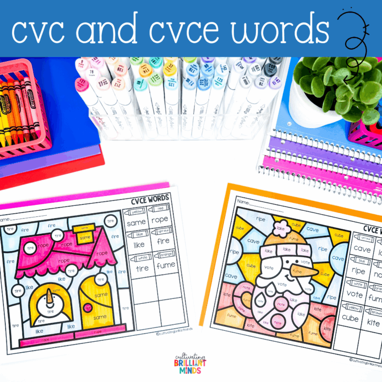 Snowman Color by Codes | Color by Number | Winter | CVC Words | CVCe ...