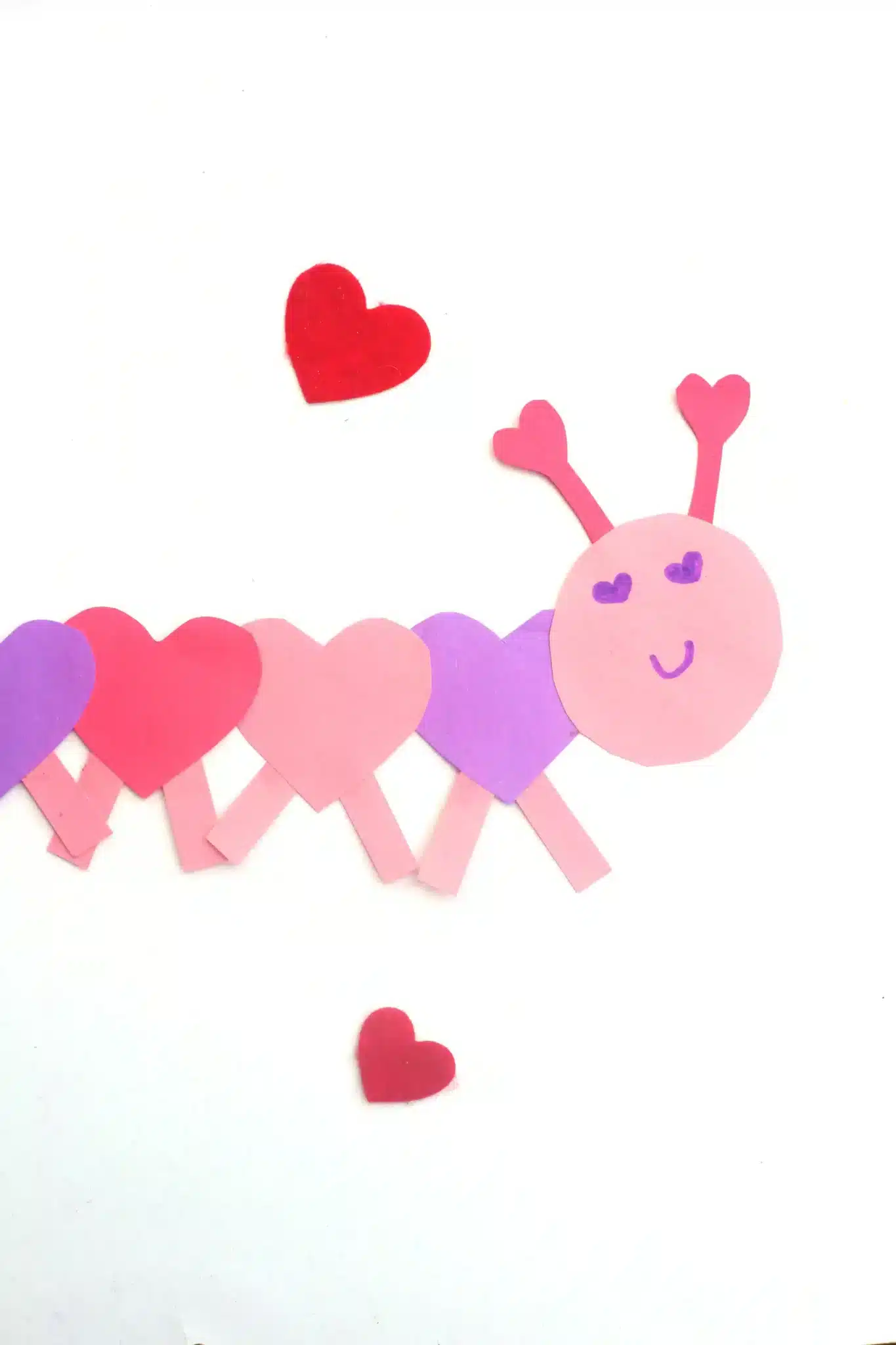 Heart Caterpillar Craft: A Sweet Kids Valentine Activity - Cultivating ...