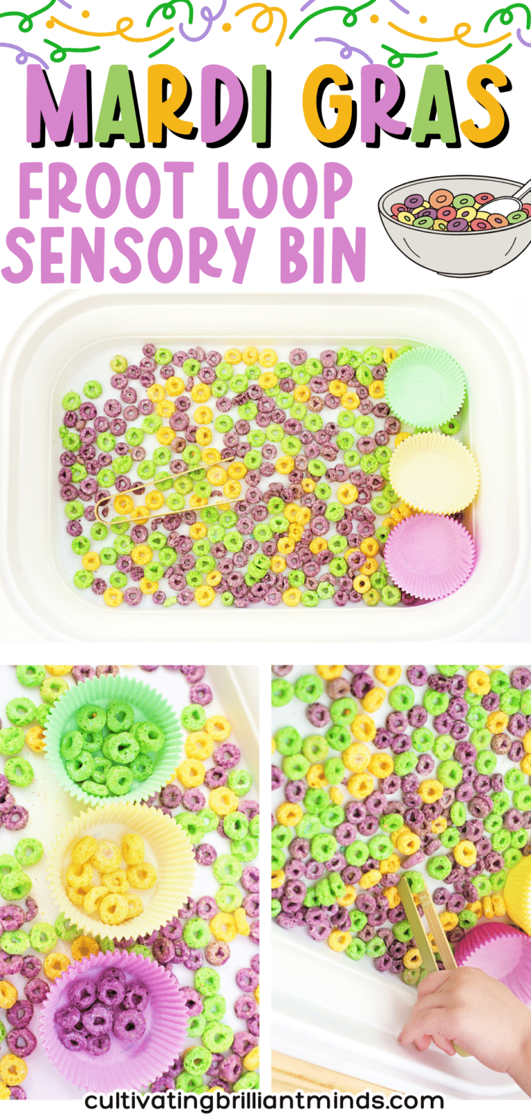 Mardi Gras Color Sorting Sensory Bin: A Color Recognition Activity for ...