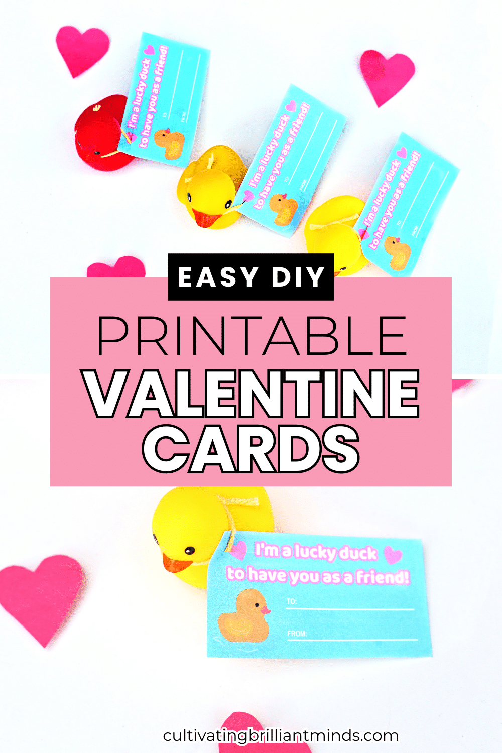 I’m a Lucky Duck to Have You as a Friend: Printable Valentine Cards ...