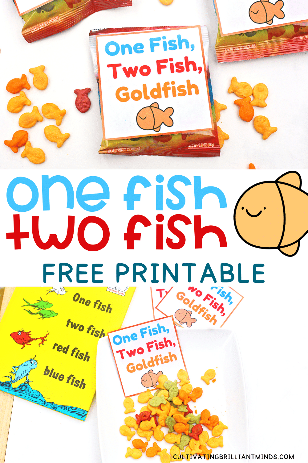 Dr. Seuss One Fish Two Fish Goldfish Printable - Cultivating Brilliant ...
