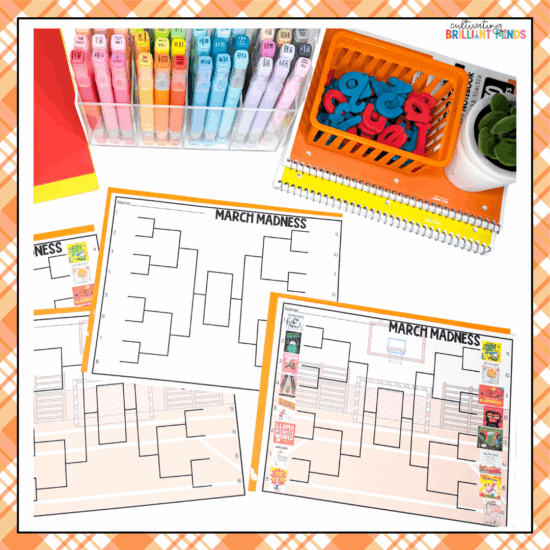EDITABLE March Madness Book Tournament Bracket | Book Bracket Reading ...