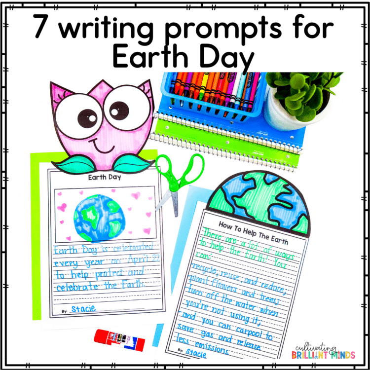 Earth Day Writing Prompts Activity Craft | Earth Day Activities ...