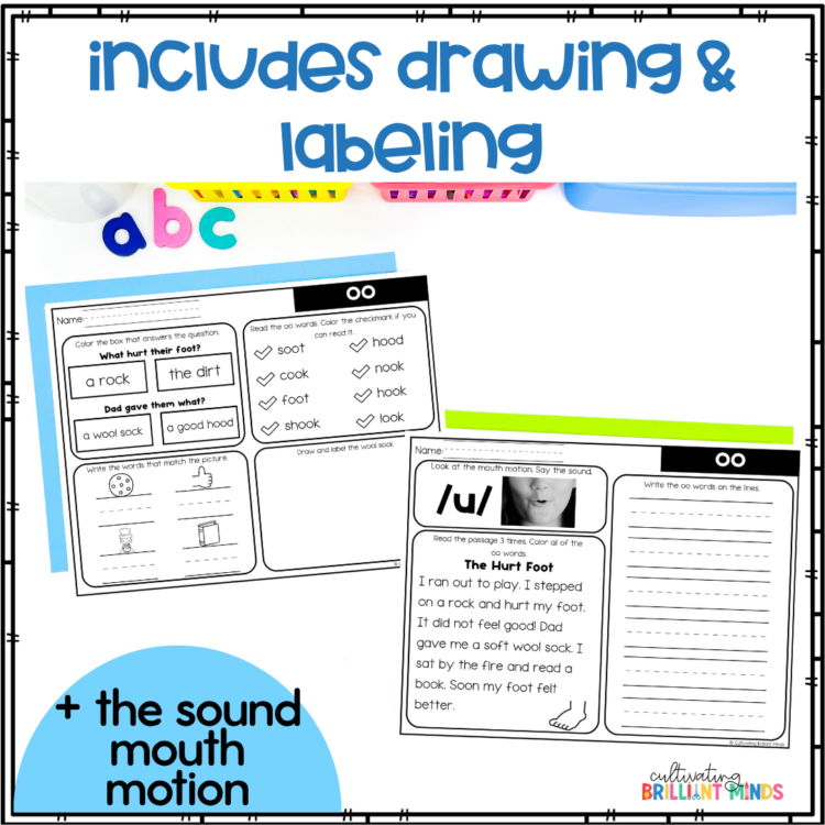 Short U OO Decodable Reading Passages w/ Comprehension Questions SoR ...