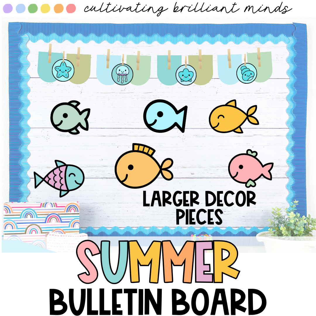 EDITABLE Summer Bulletin Board | Summer | May | June | End of the Year ...