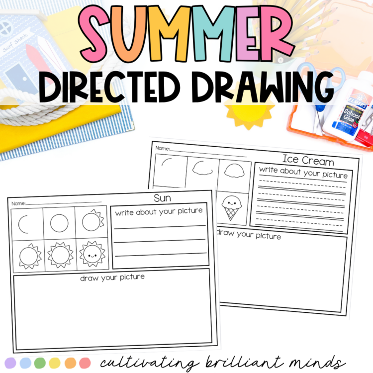 Summer Directed Drawing & Writing | Directed Drawing Activities ...